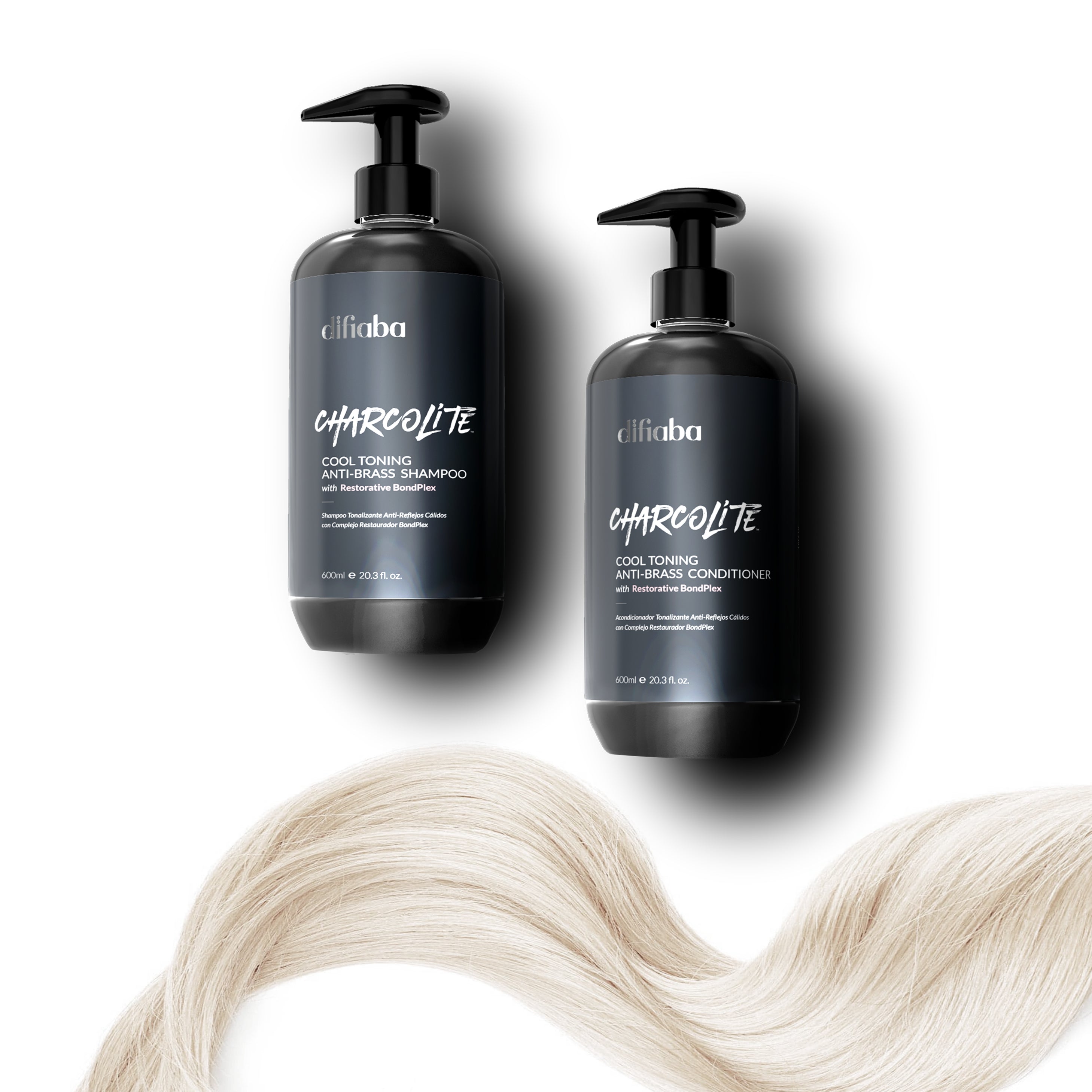 Charcolite Charcoal Shampoo & Conditioner Bundle - Anti-Brass Solution ...